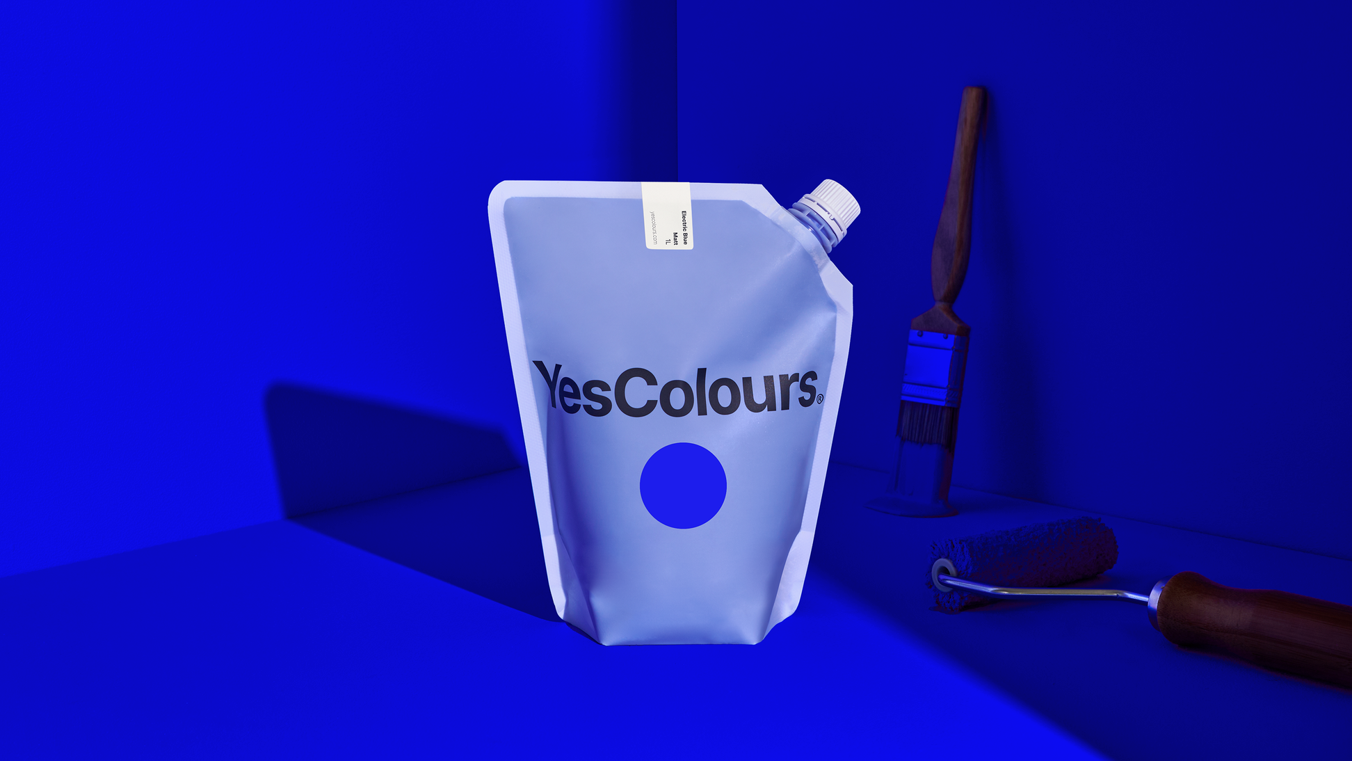 YesColours | Electric Blue Matt Emulsion Paint | Eco Paint by YesColours