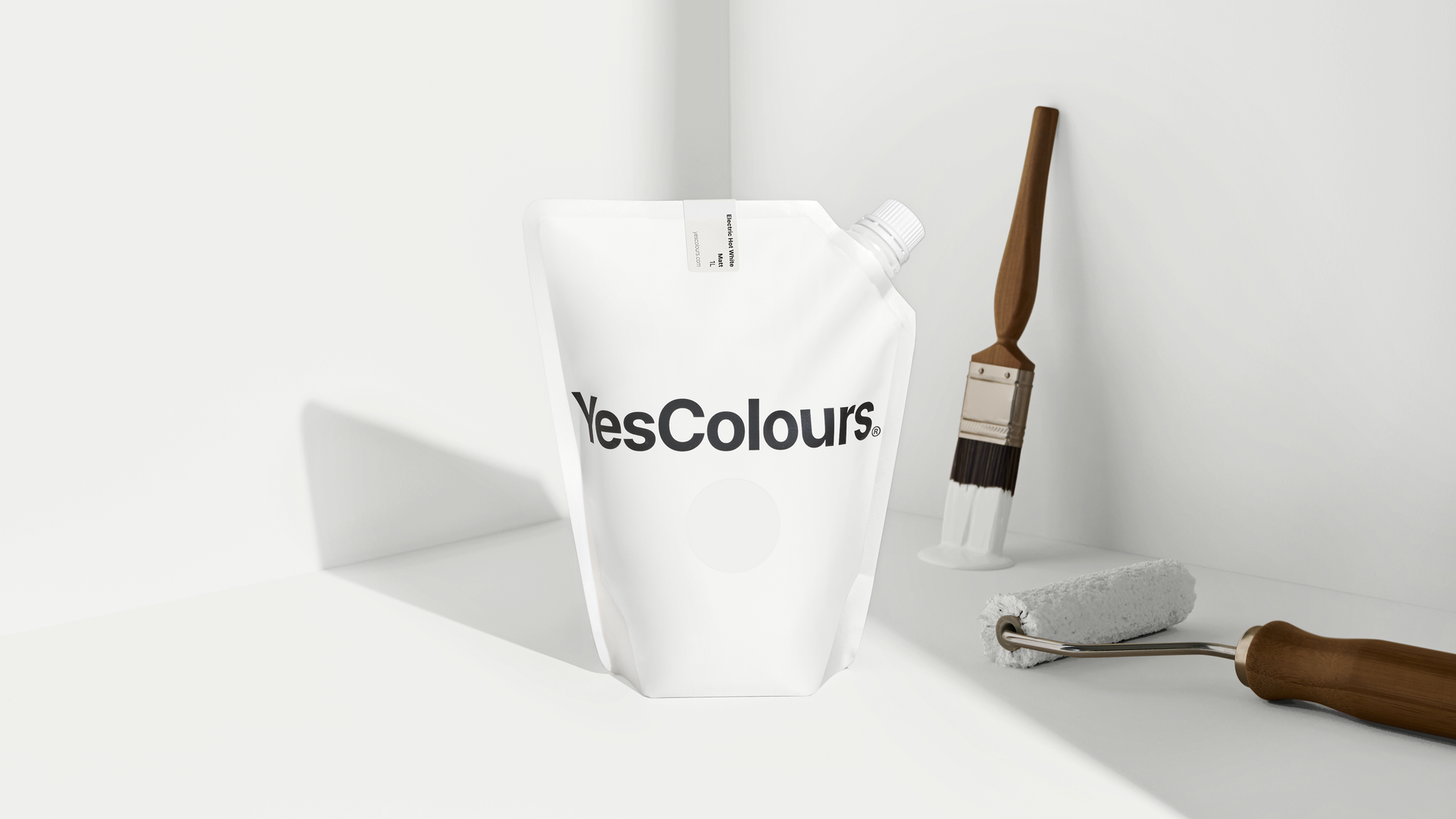 YesColours | Electric Hot White Matt Emulsion Paint | Eco Paint by ...