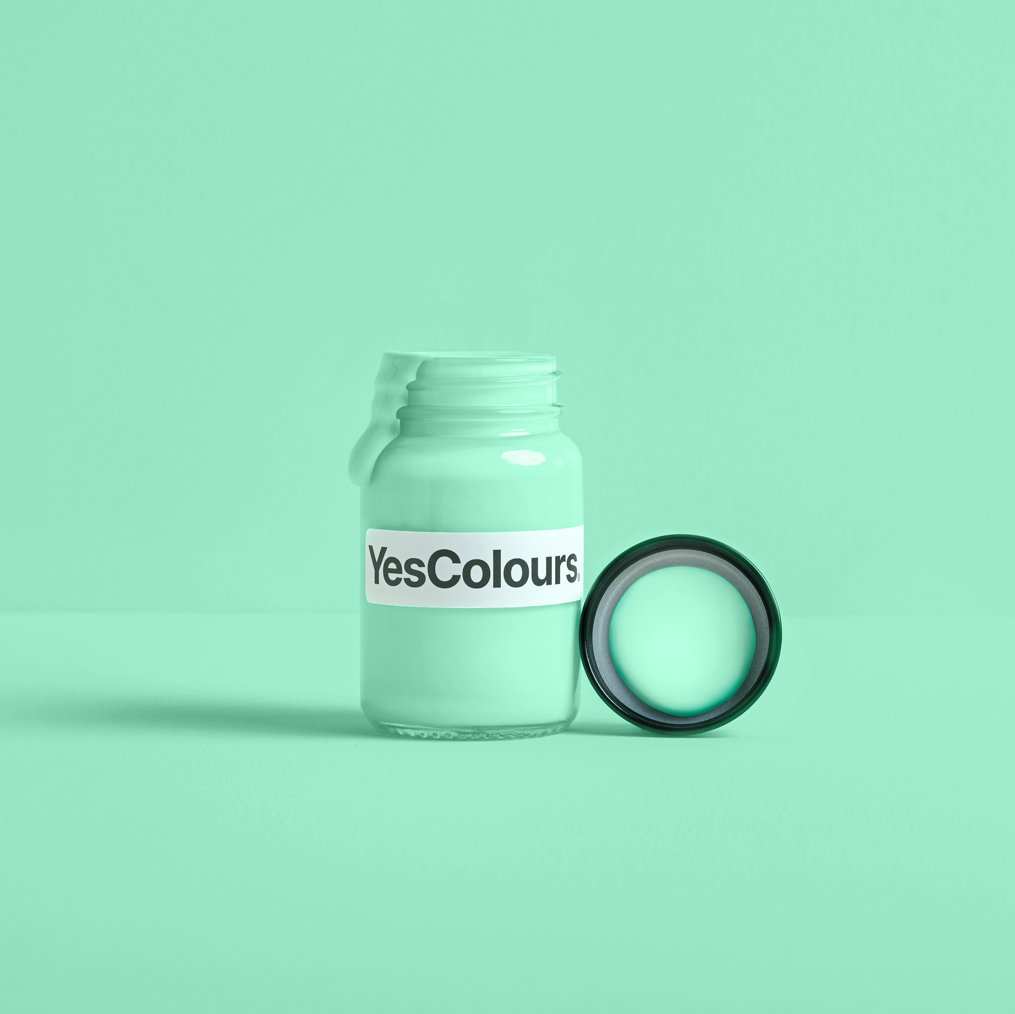 YesColours | Electric Mint Green paint sample (matt, 60ml)