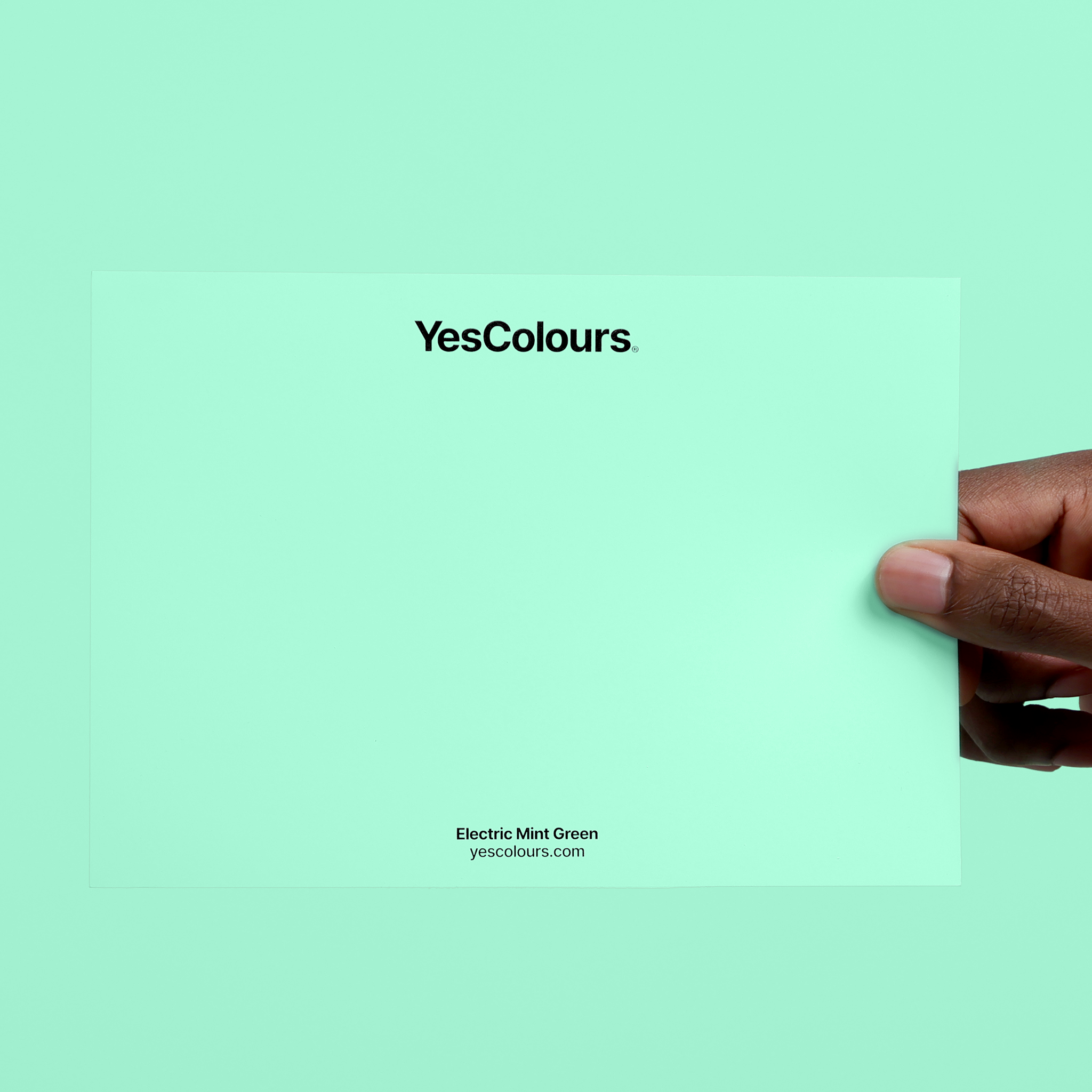 YesColours | Electric Mint Green paint swatch