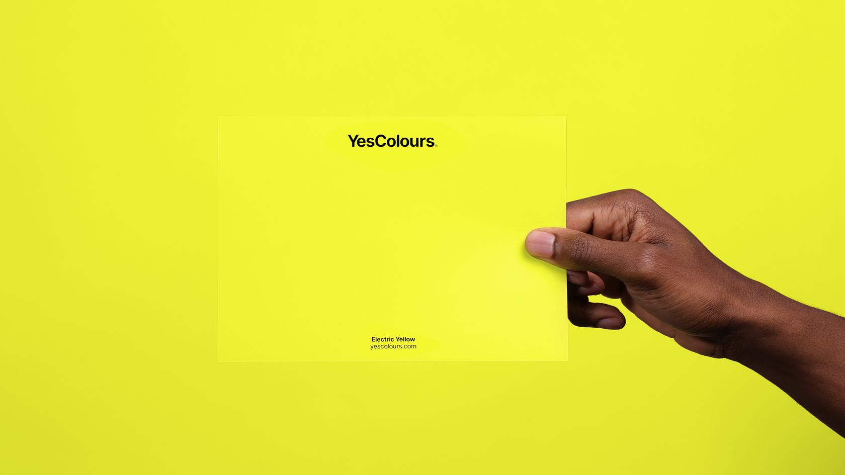 YesColours | Electric Yellow paint swatch