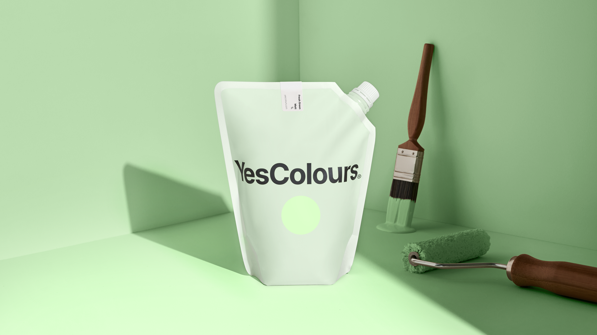 YesColours | Fresh Green Matt Emulsion Paint | Eco Paint by YesColours