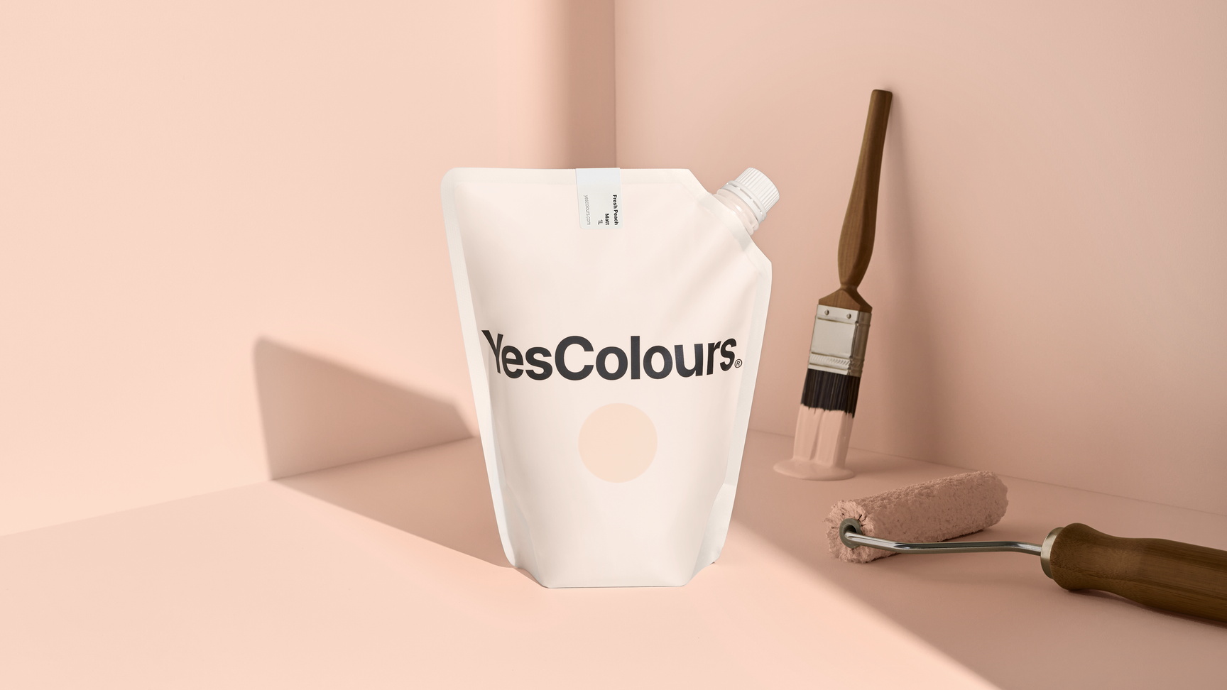 YesColours | Fresh Peach matt emulsion paint