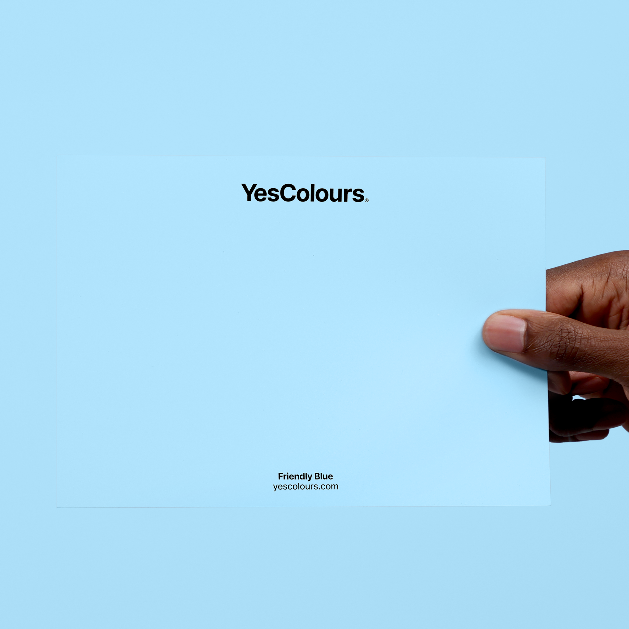 YesColours | Friendly Blue paint swatch
