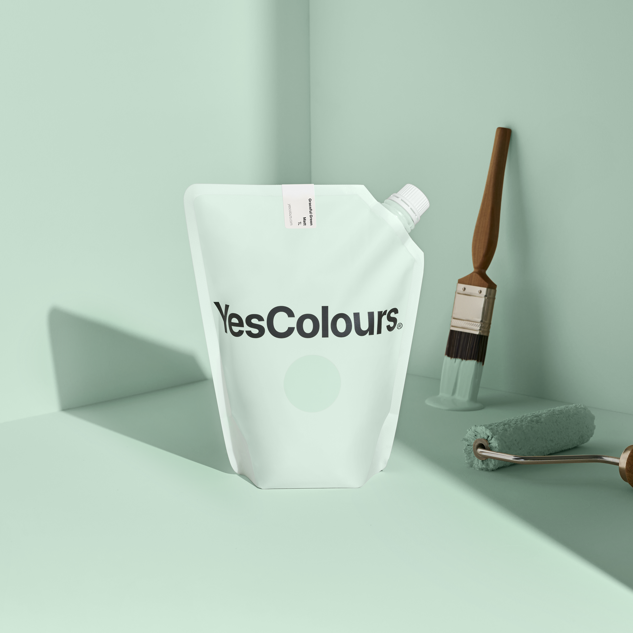 YesColours | Graceful Green Matt Emulsion Interior Wall Paint | YesColours