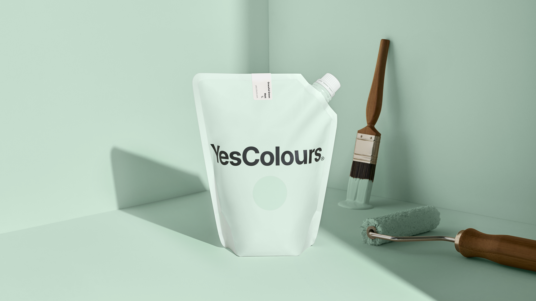 YesColours | Graceful Green Matt Emulsion Paint | Eco Paint by YesColours