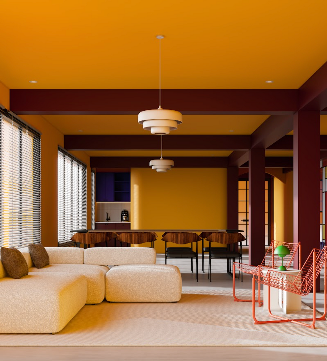 YesColours | Iconic Orange Matt Emulsion Interior Wall Paint | YesColours