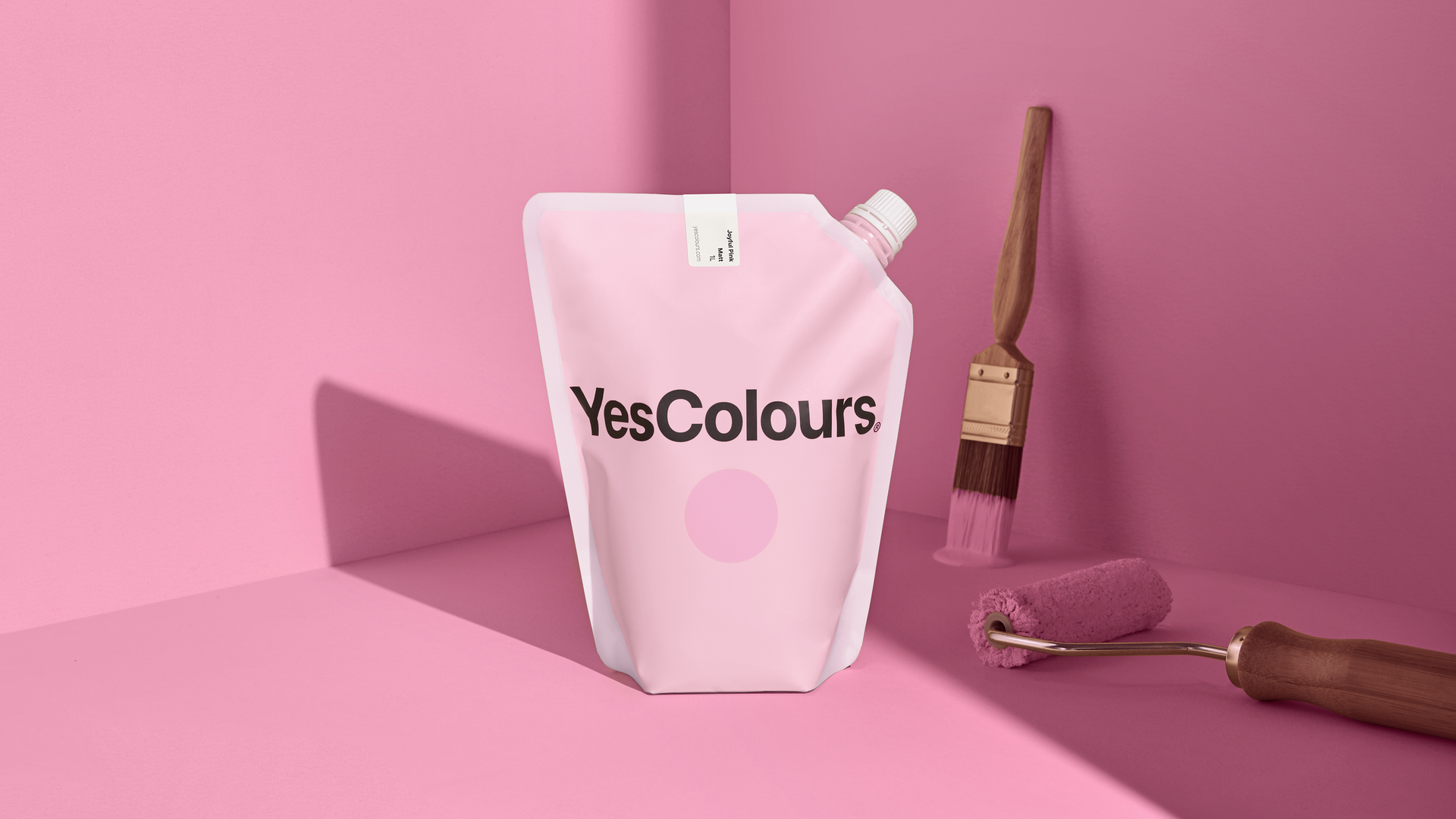 YesColours | Joyful Pink matt emulsion paint