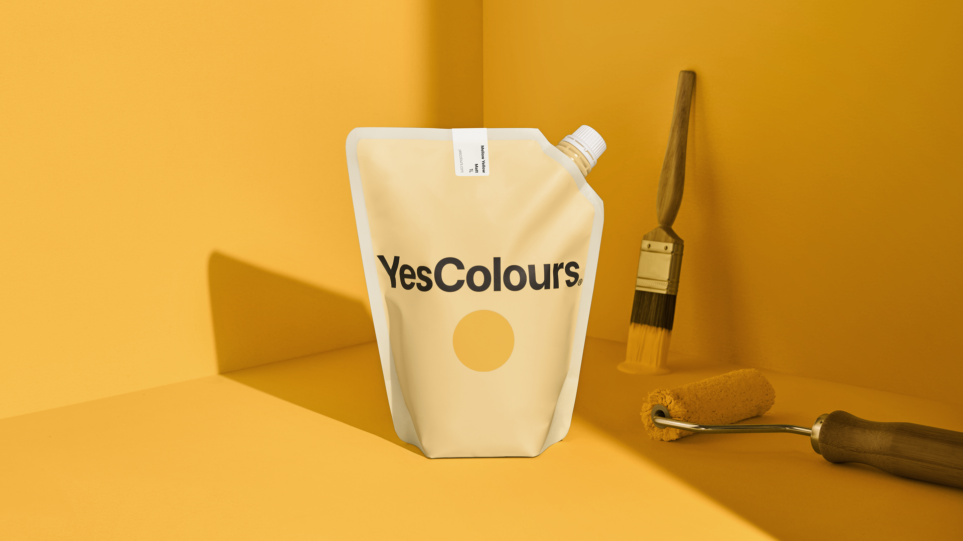 YesColours | Mellow Yellow Matt Emulsion Paint | Eco Paint by YesColours