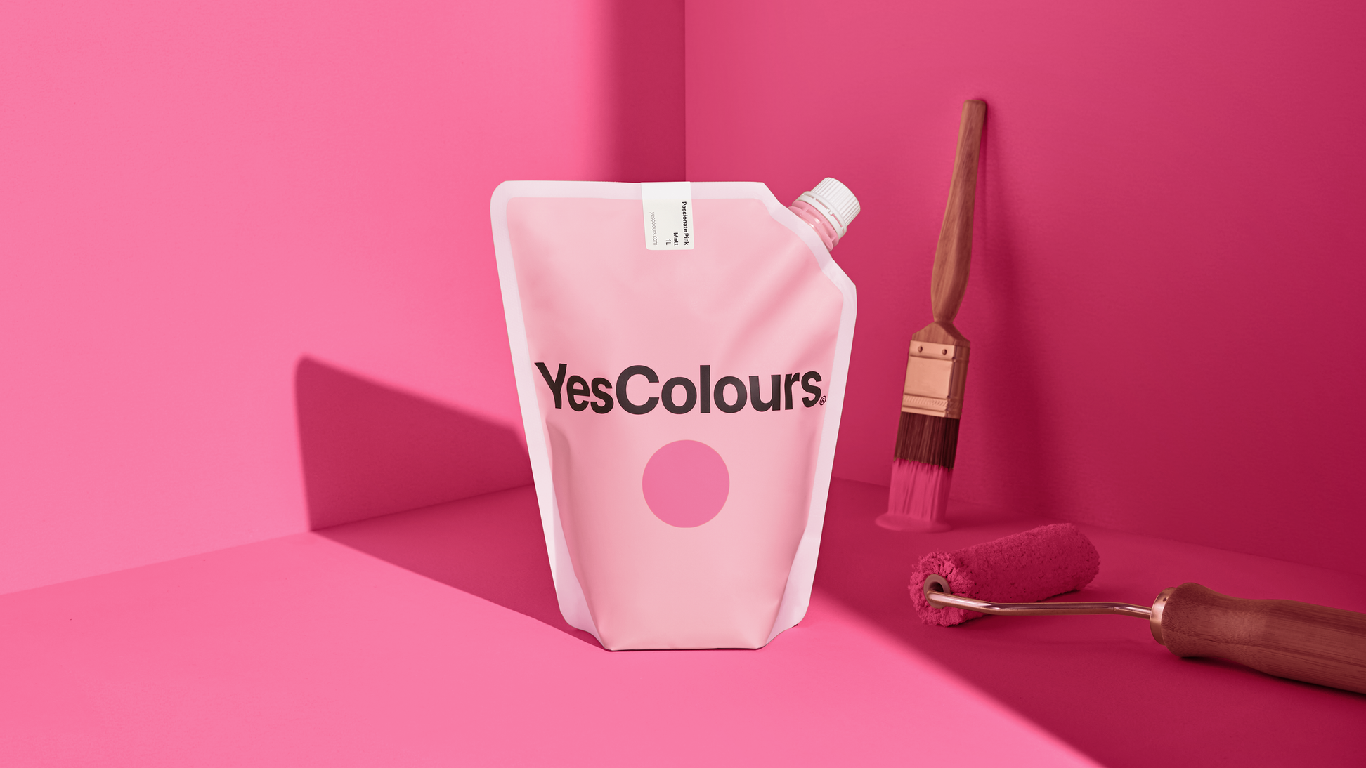 YesColours | Passionate Pink Matt Emulsion Interior Wall Paint | YesColours