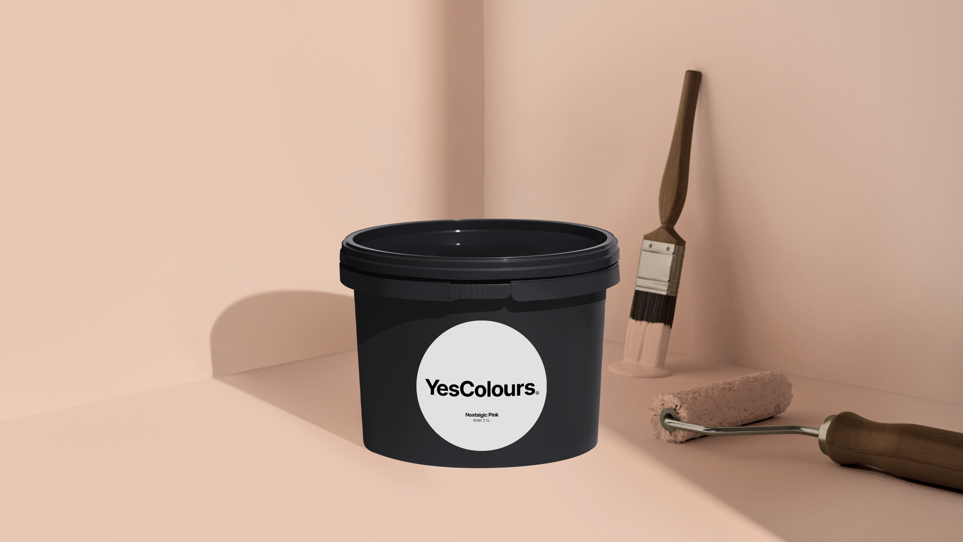 YesColours | Nostalgic Pink Matt Emulsion Paint | Eco Paint by YesColours