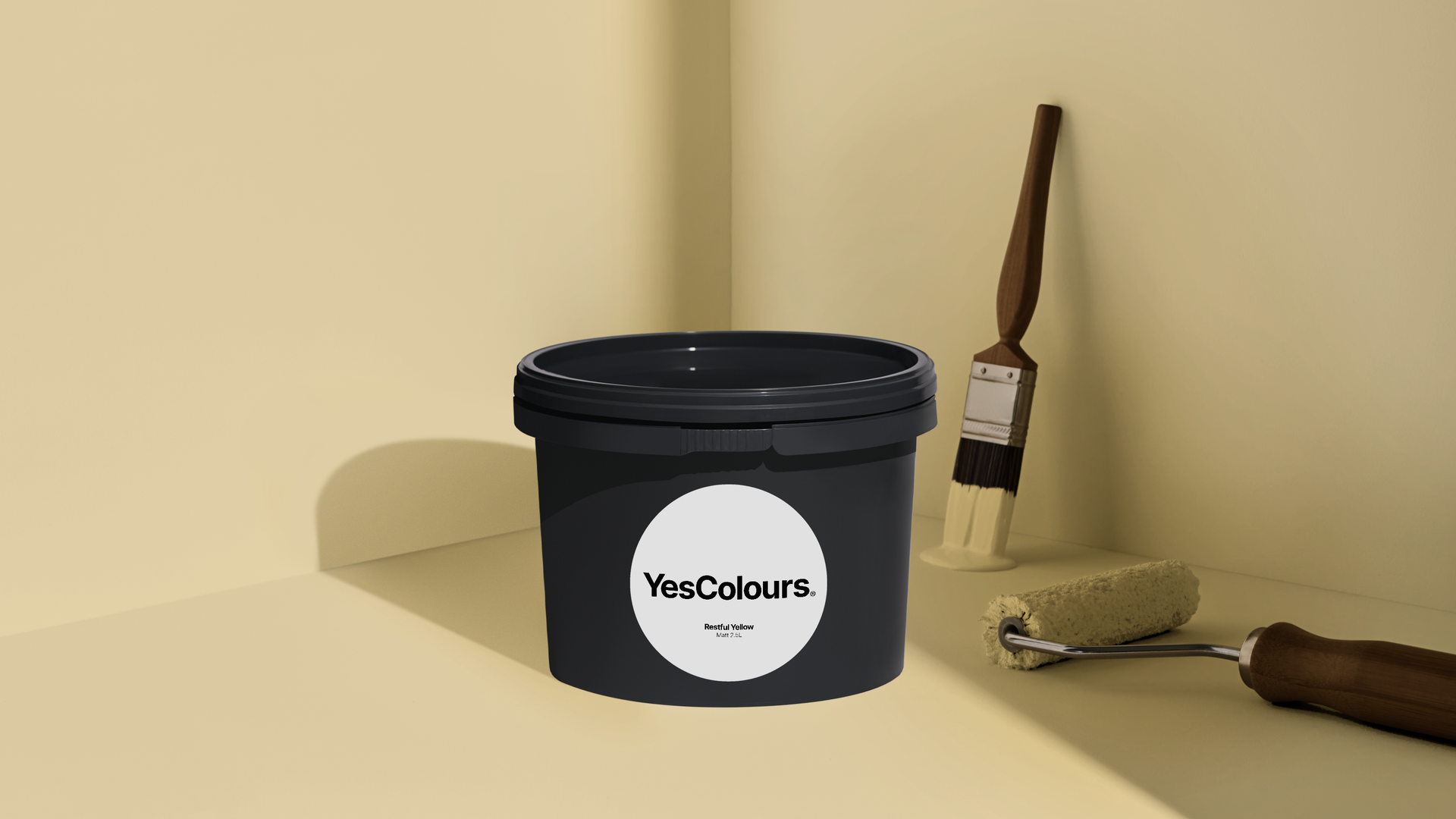 YesColours | Restful Yellow Matt Emulsion Paint | Eco Paint by YesColours