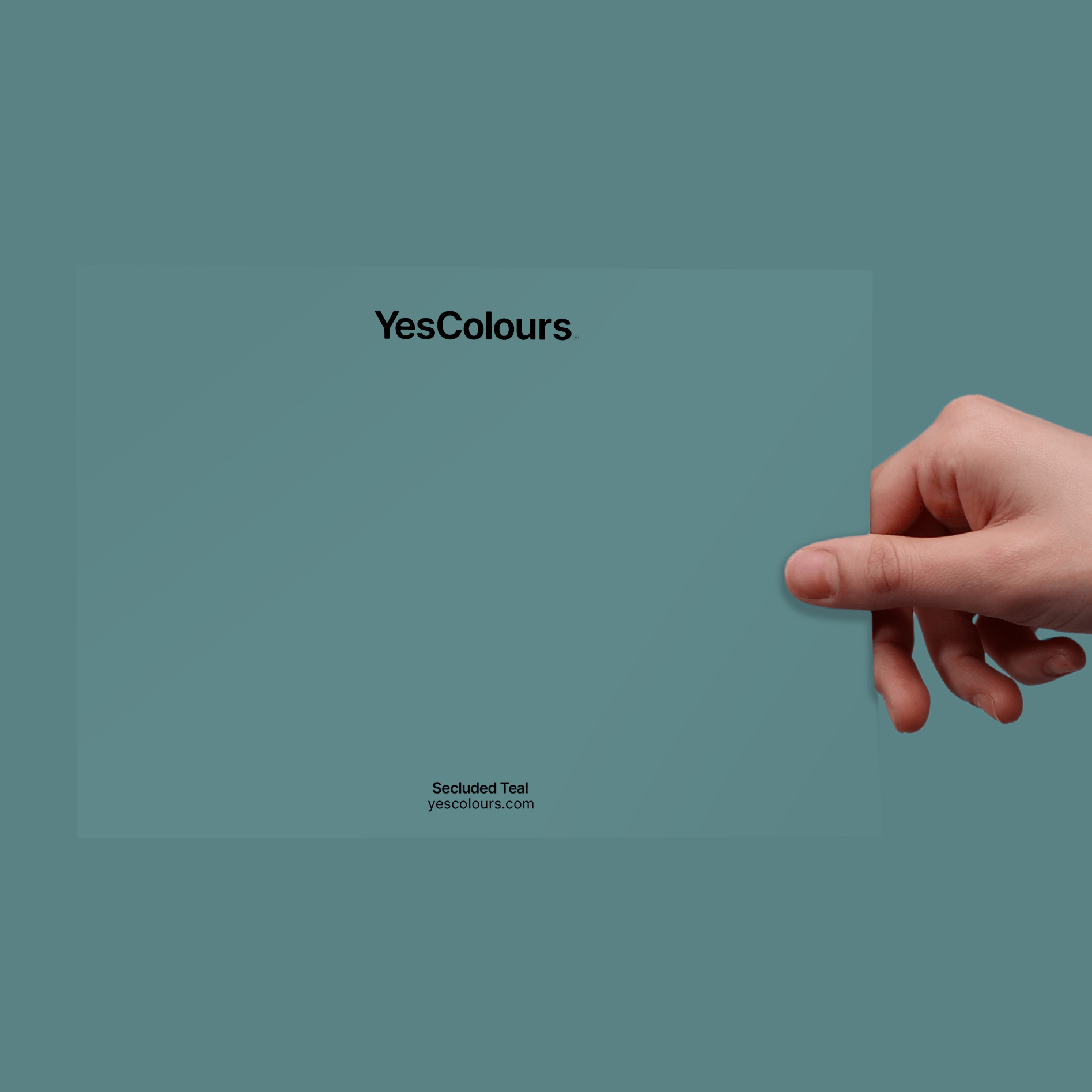 YesColours | Secluded Teal paint swatch