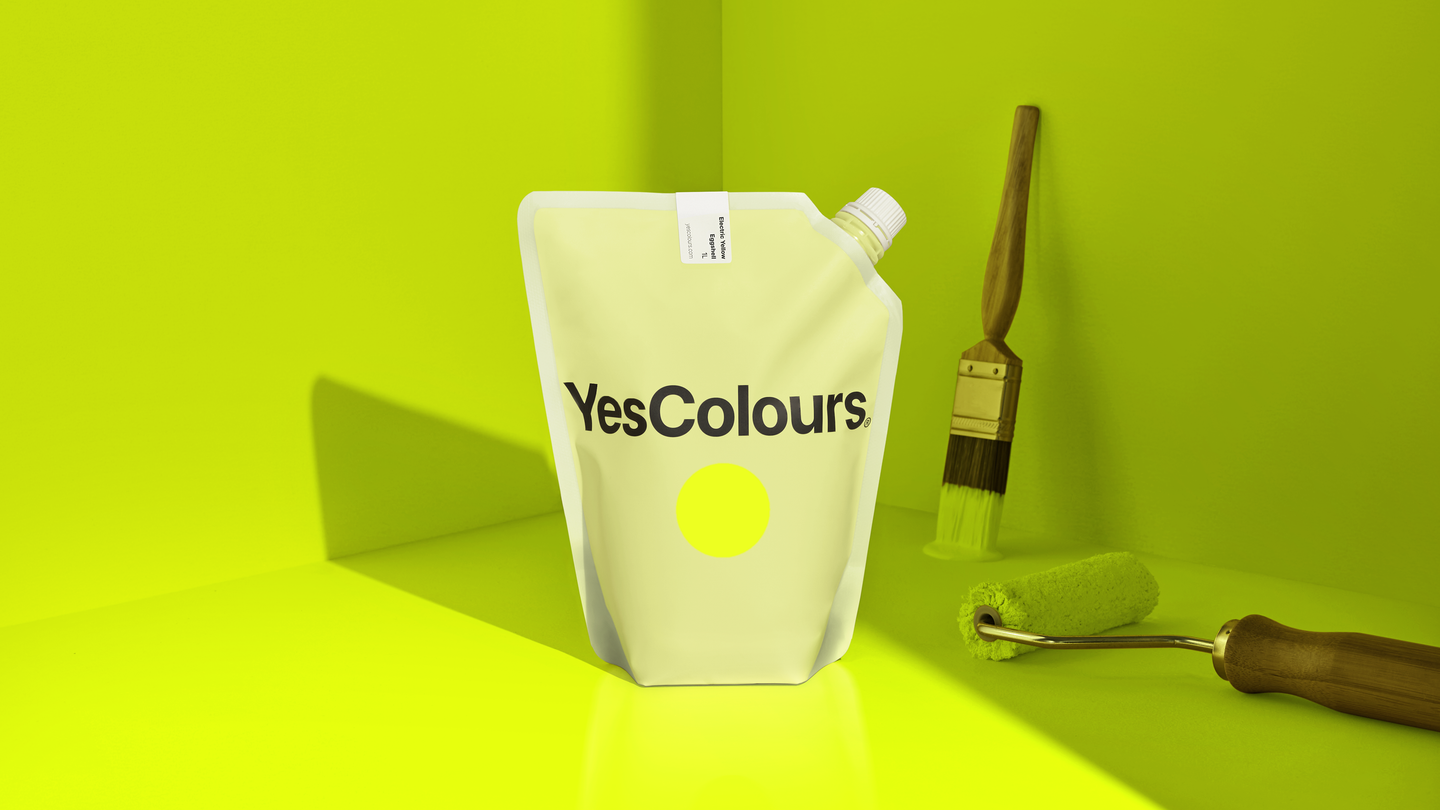 YesColours | Electric Yellow eggshell paint