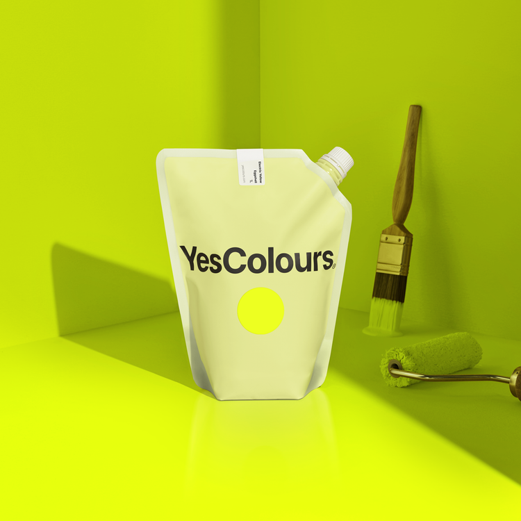 YesColours | Electric Yellow eggshell paint