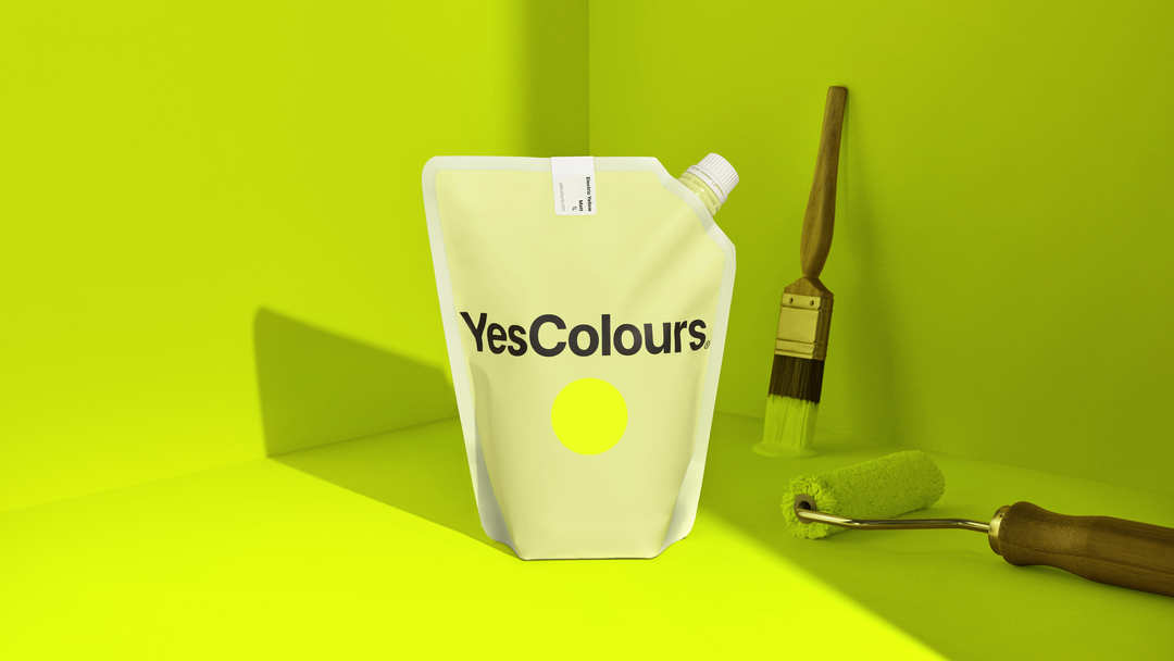 YesColours | Electric Yellow matt emulsion paint