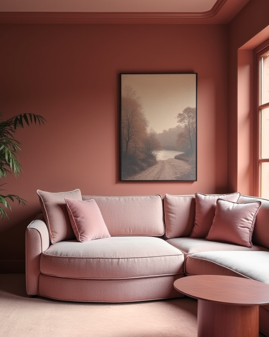 YesColours | Dirty Red Matt Emulsion Interior Wall Paint | YesColours