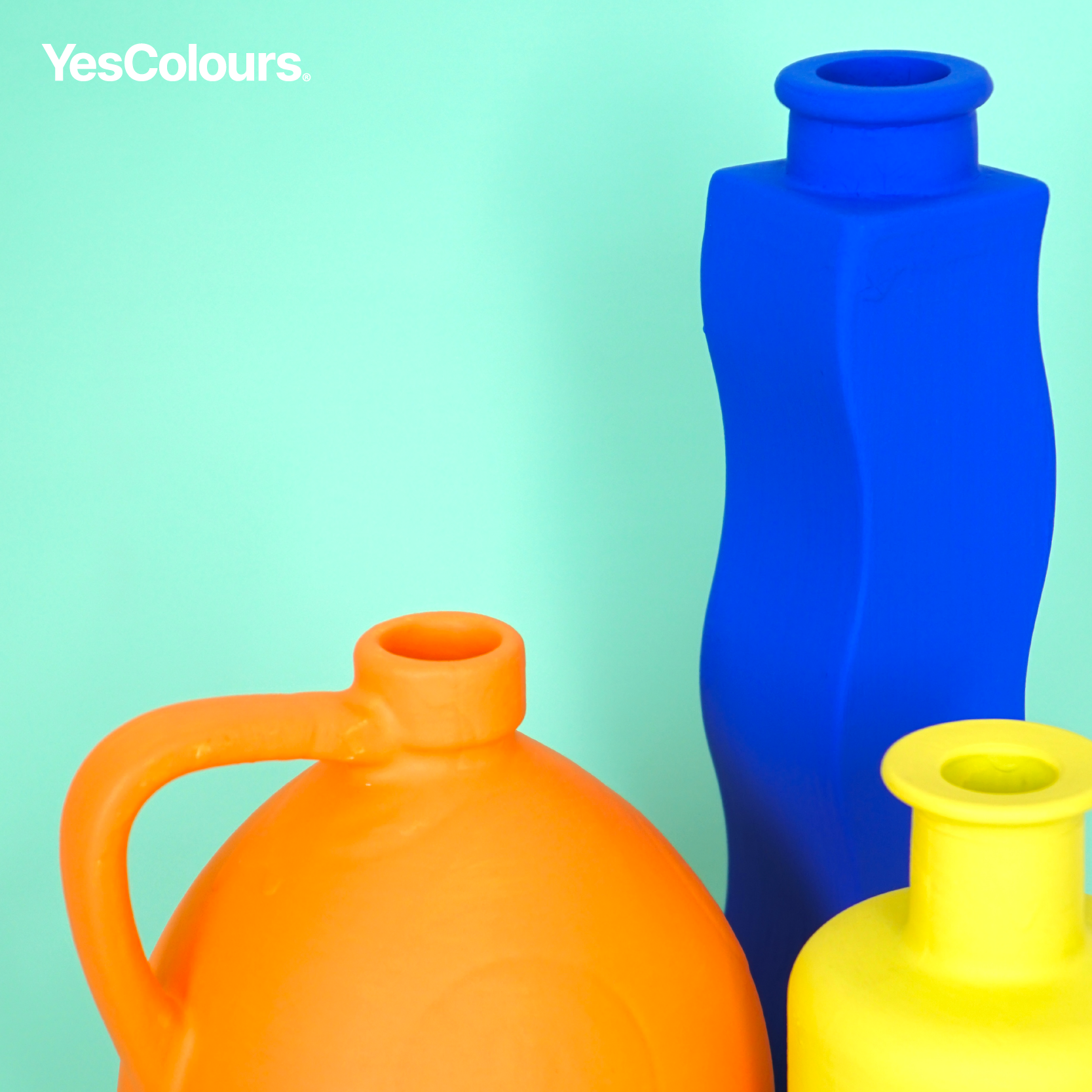 YesColours | Electric Mint Green matt emulsion paint