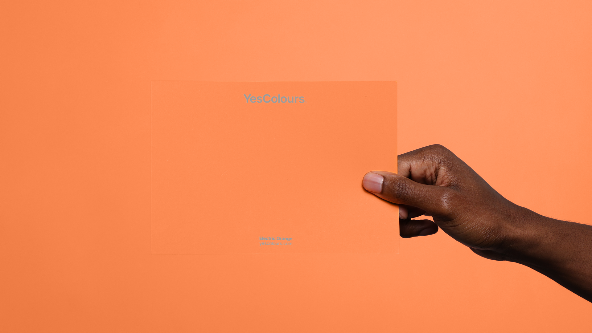 YesColours | Electric Orange paint swatch