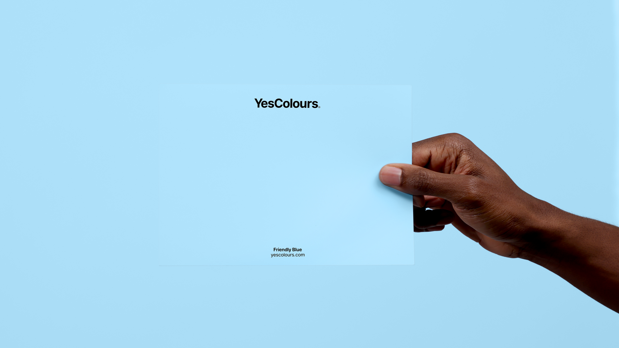 YesColours | Friendly Blue paint swatch